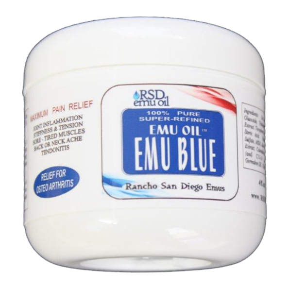 Emu Blue Jar | Rancho San Diego Emus
